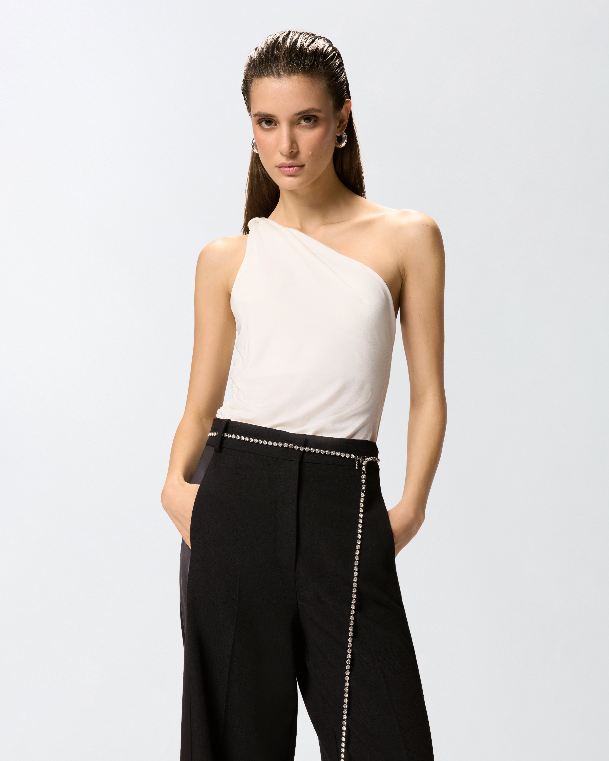 One-Shoulder-Top mit Knoten | Pinko
