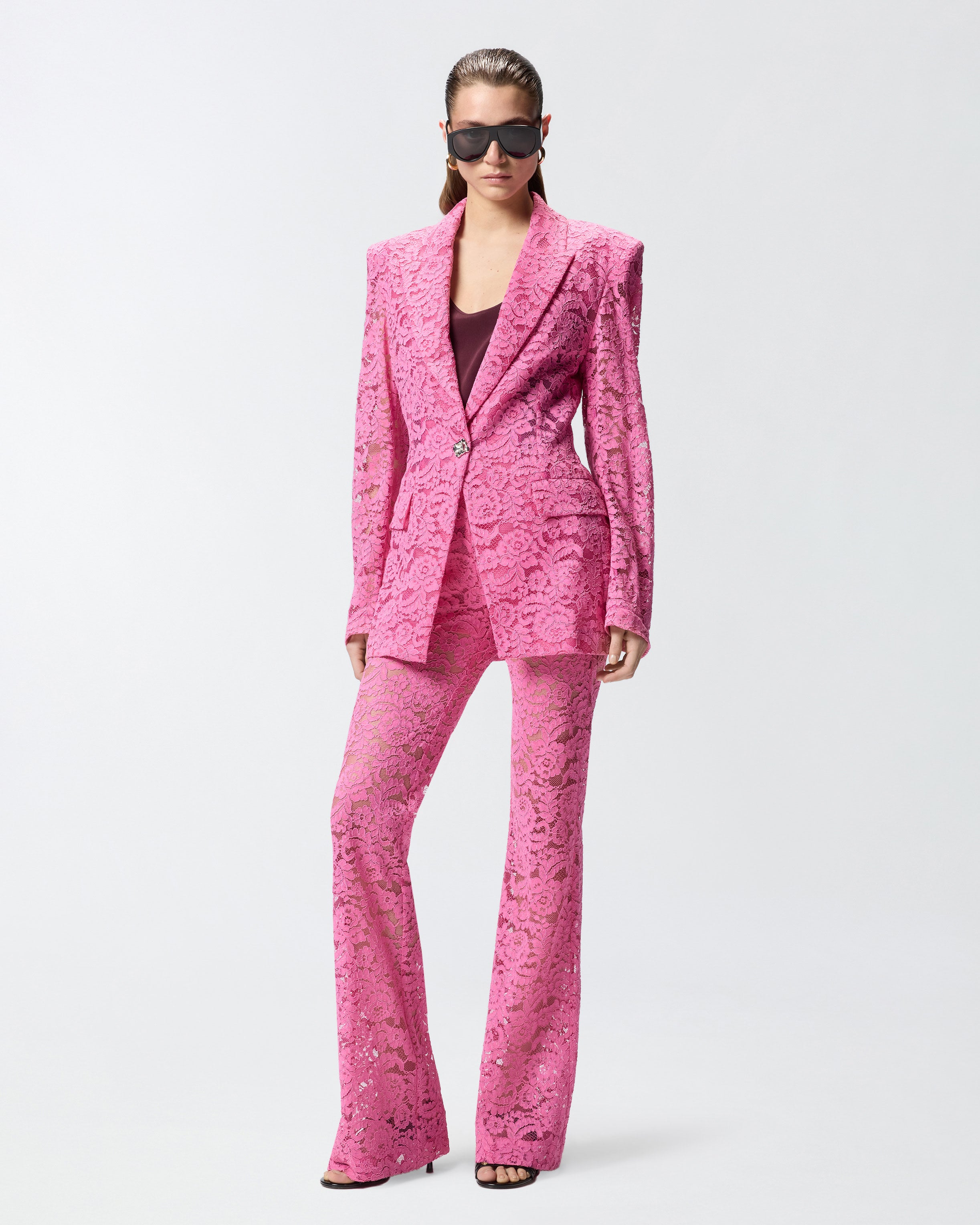 Lace blazer with jewel buttons | Pinko